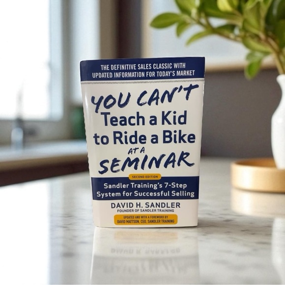 bestseller | Office | Sandler Training Blue And White Book | Poshmark